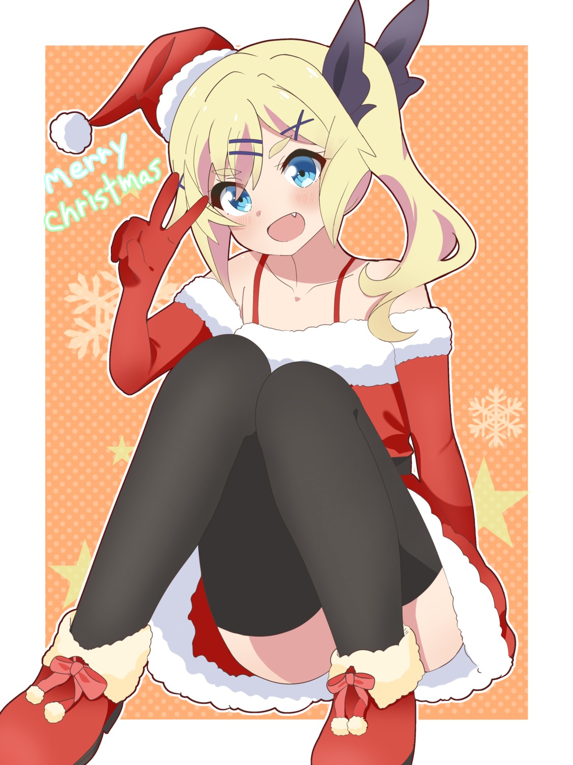 oshiruko ochikobore fruit tart nukui hayu christmas dress skirt lift thighhighs | #724813 | yande.re